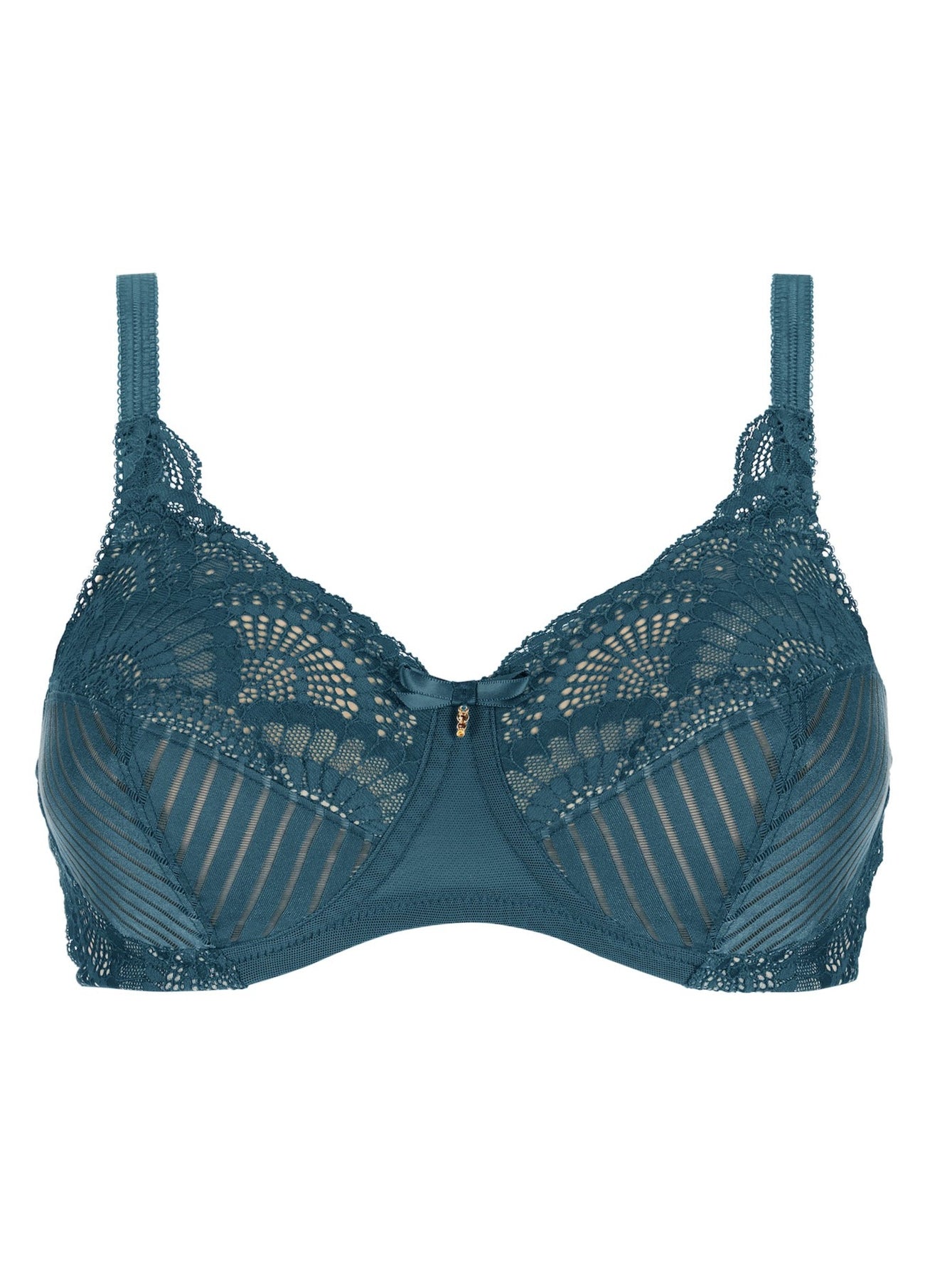 Amoena Karolina Wire Free Mastectomy Bra - Dark Teal | Erilan