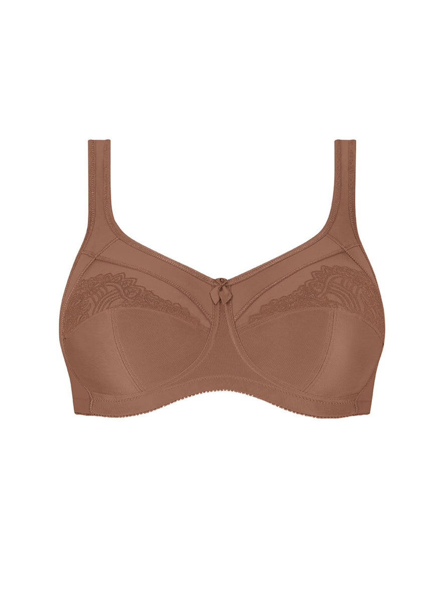 Amoena Isadora Wire Free Mastectomy Bra - Mocha | Erilan