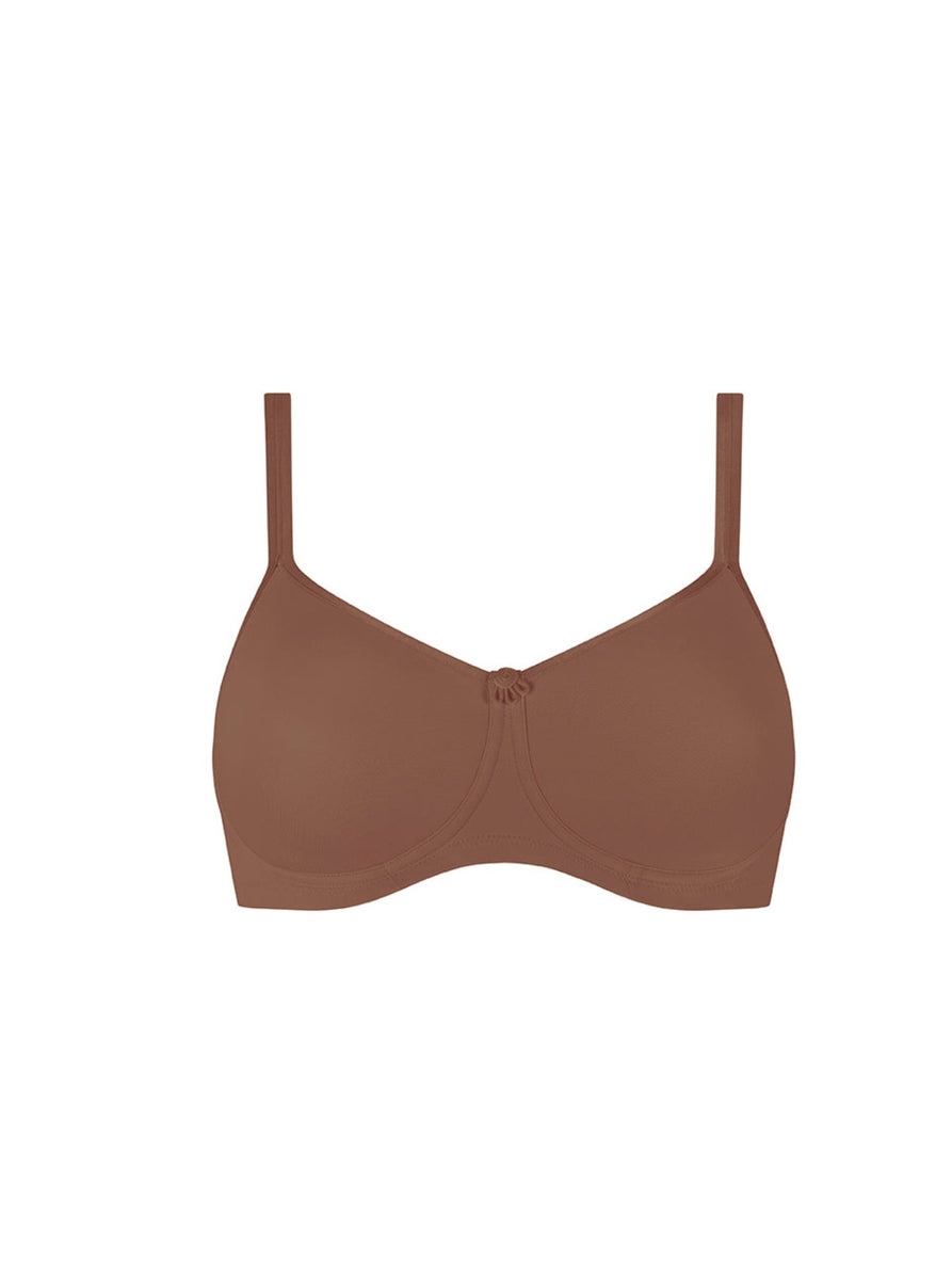 Amoena Mara Padded Mastectomy Bra - Mocha | Erilan